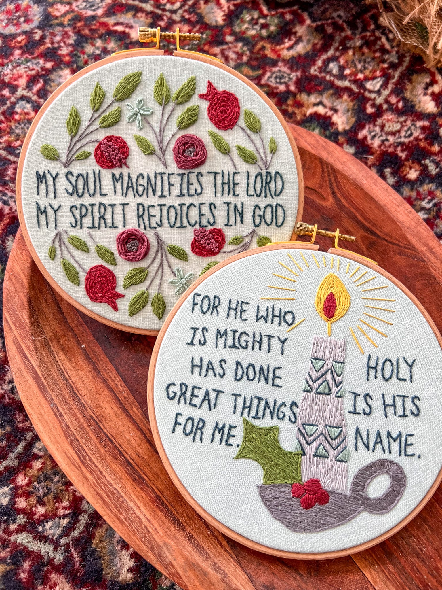 Advent Wreath Candle | PDF Hand Embroidery Pattern 2 Designs ...