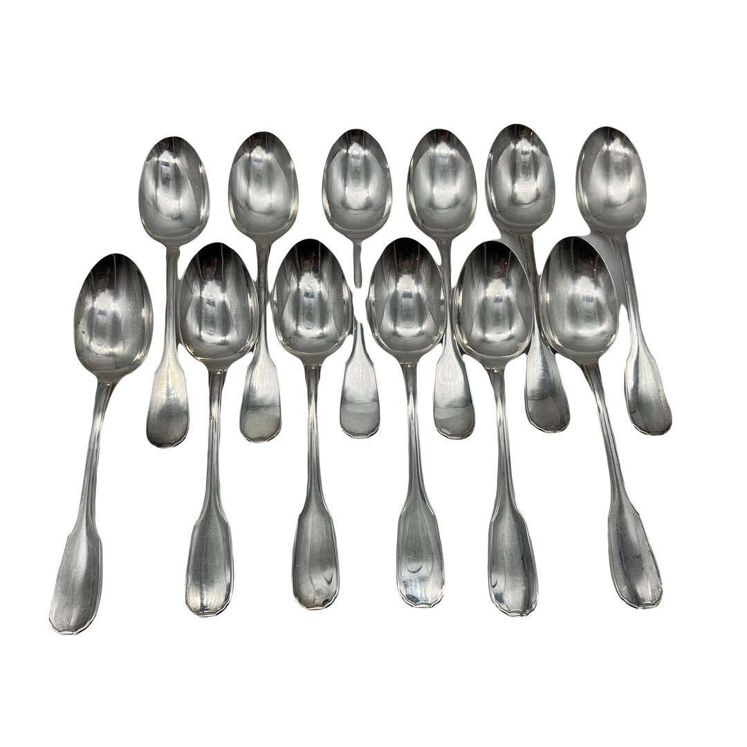 12 Christofle Spoons Versailles Model Art Deco Silver Metal - Etsy