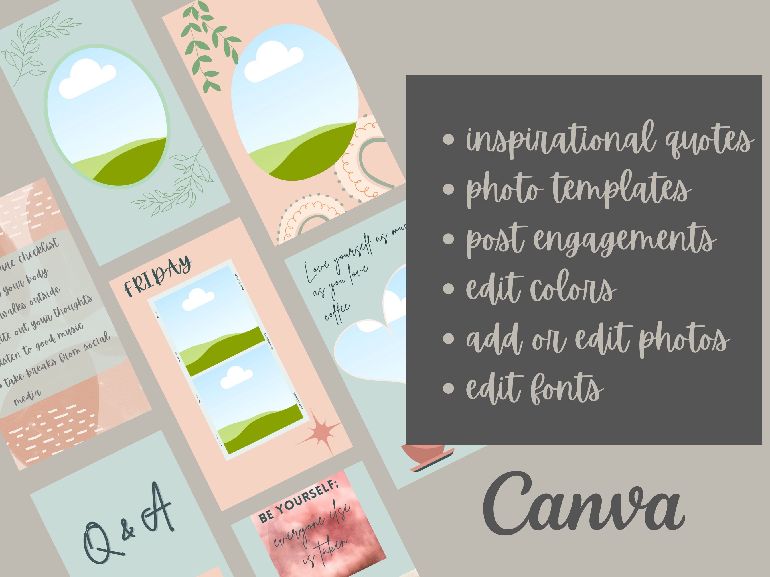 Instagram Story | Canva Template | Picture Template | Inspirational ...
