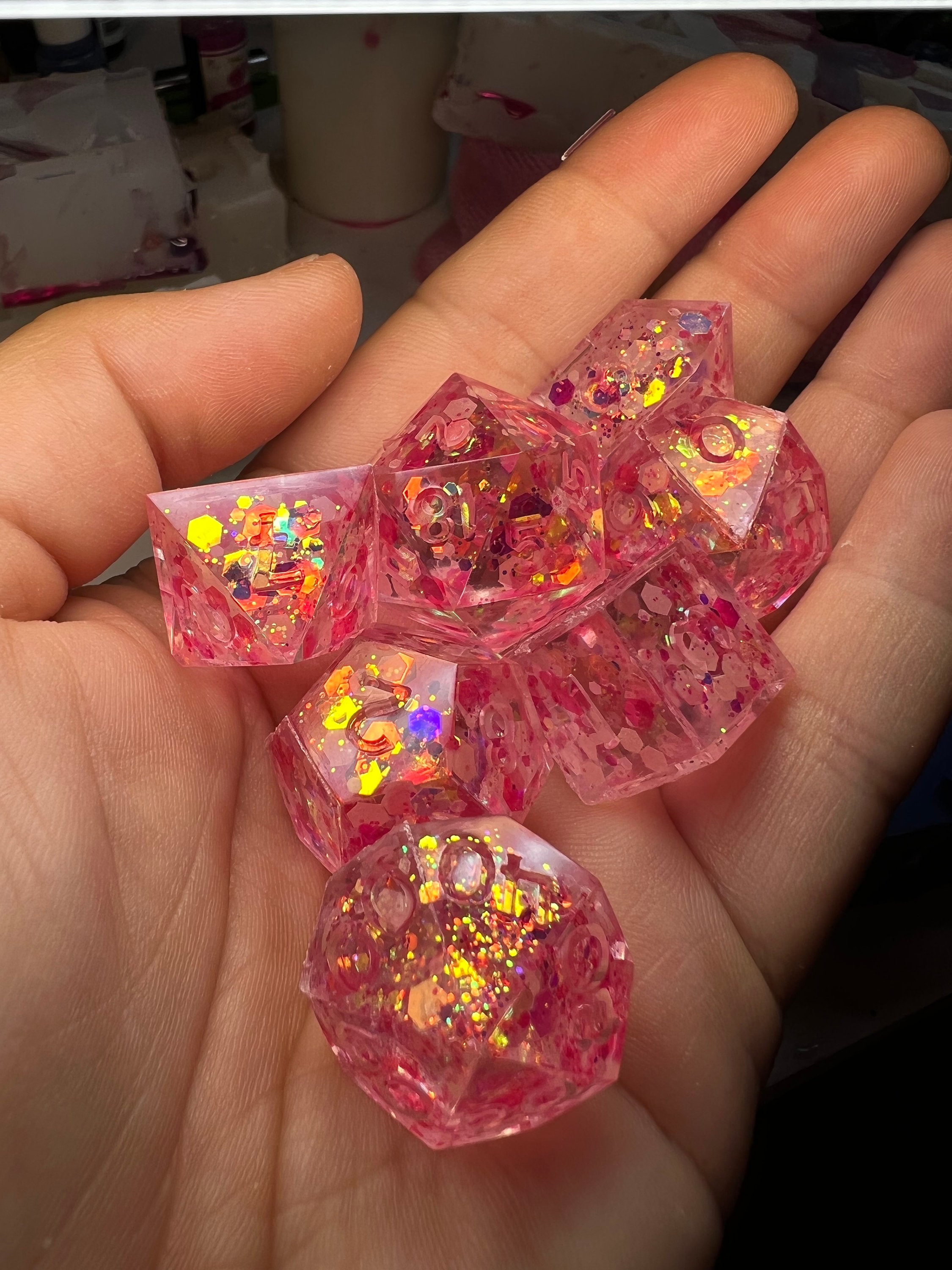 Custom Dice Set dual Cast/complex - Etsy