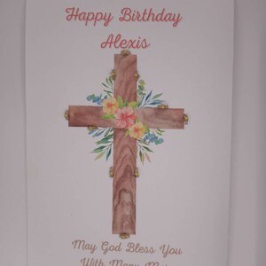 Christian Light up LED Birthday Card Personalized︱ Custom Birthday Card ...
