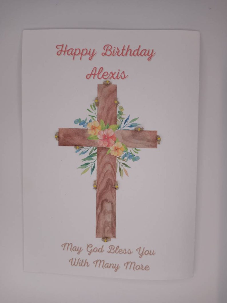 Christian Light up LED Birthday Card Personalized︱ Custom Birthday Card ...