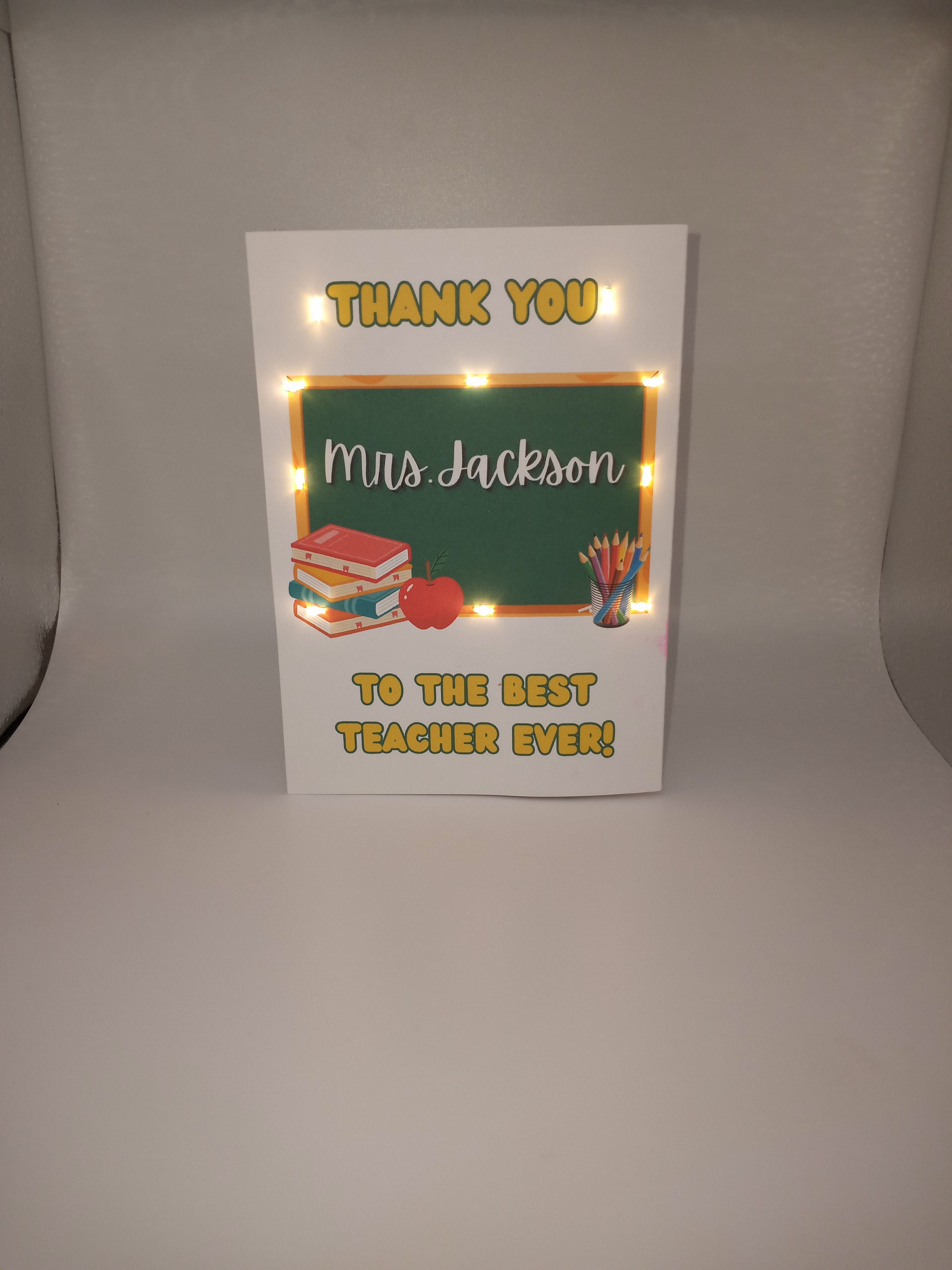 Teacher Appreciation Light up LED Personalize Birthday - Etsy