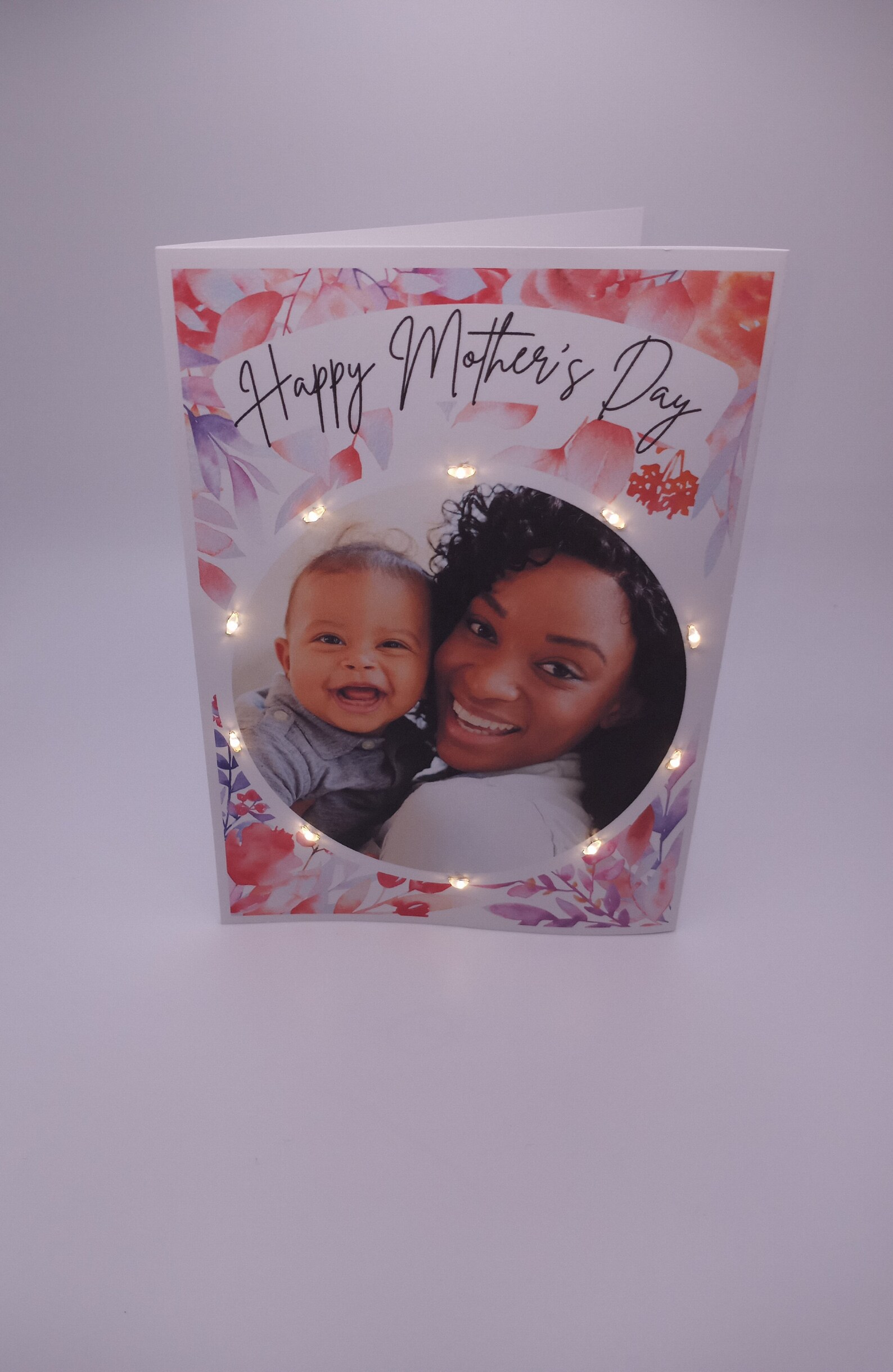 Personalized Photo LED Mother's Day Greeting Card︱handmade Custom Light ...