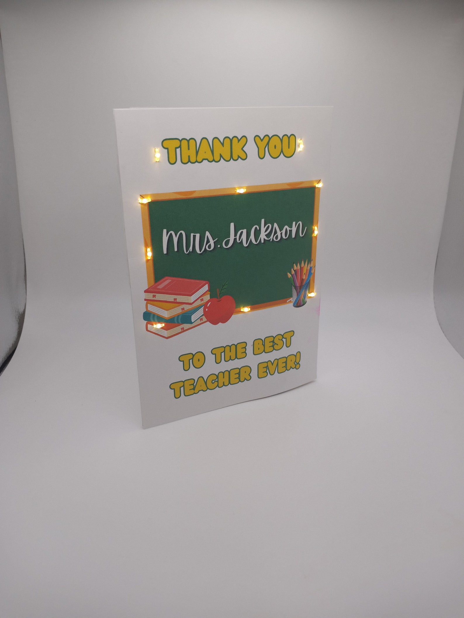 Teacher Appreciation Light up LED Personalize Birthday Card︱glowing ...