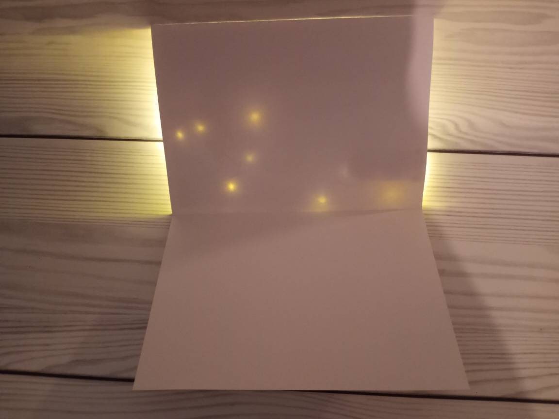 Starry Night Light up LED Card van Gogh Card for Coupleshandmade ...