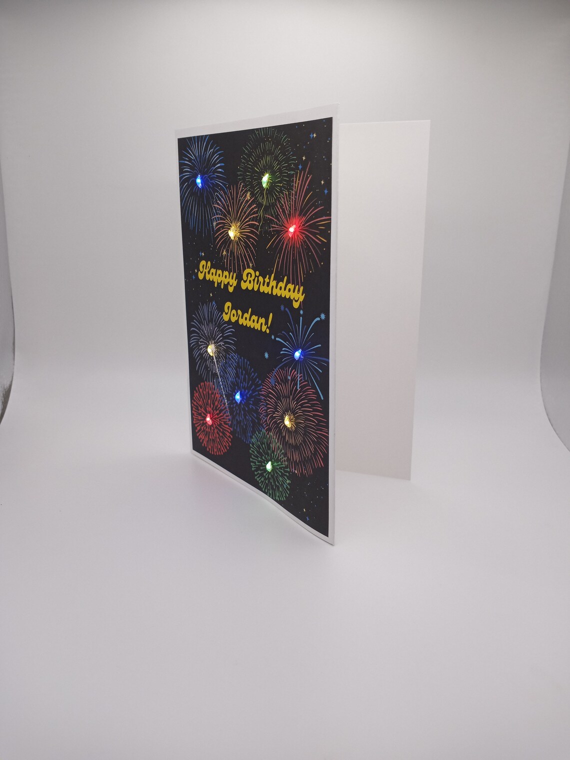 Firework Light up LED Personalize Birthday Card︱ Fourth of July Festive ...