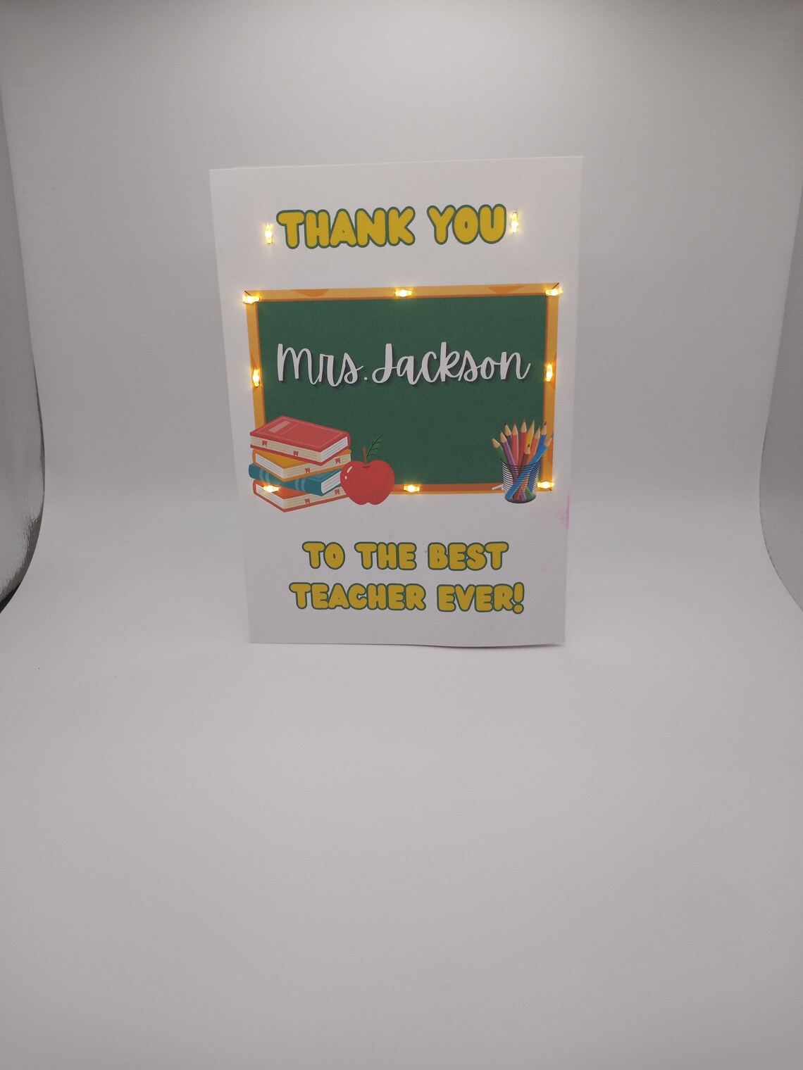 Teacher Appreciation Light up LED Personalize Birthday Card︱glowing ...