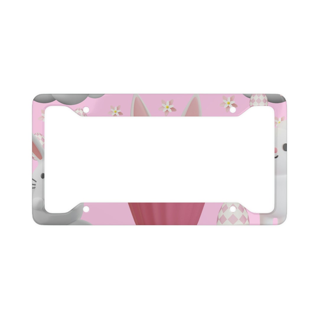 Easter Bunny License Plate Kawaii Car Accessories - Etsy
