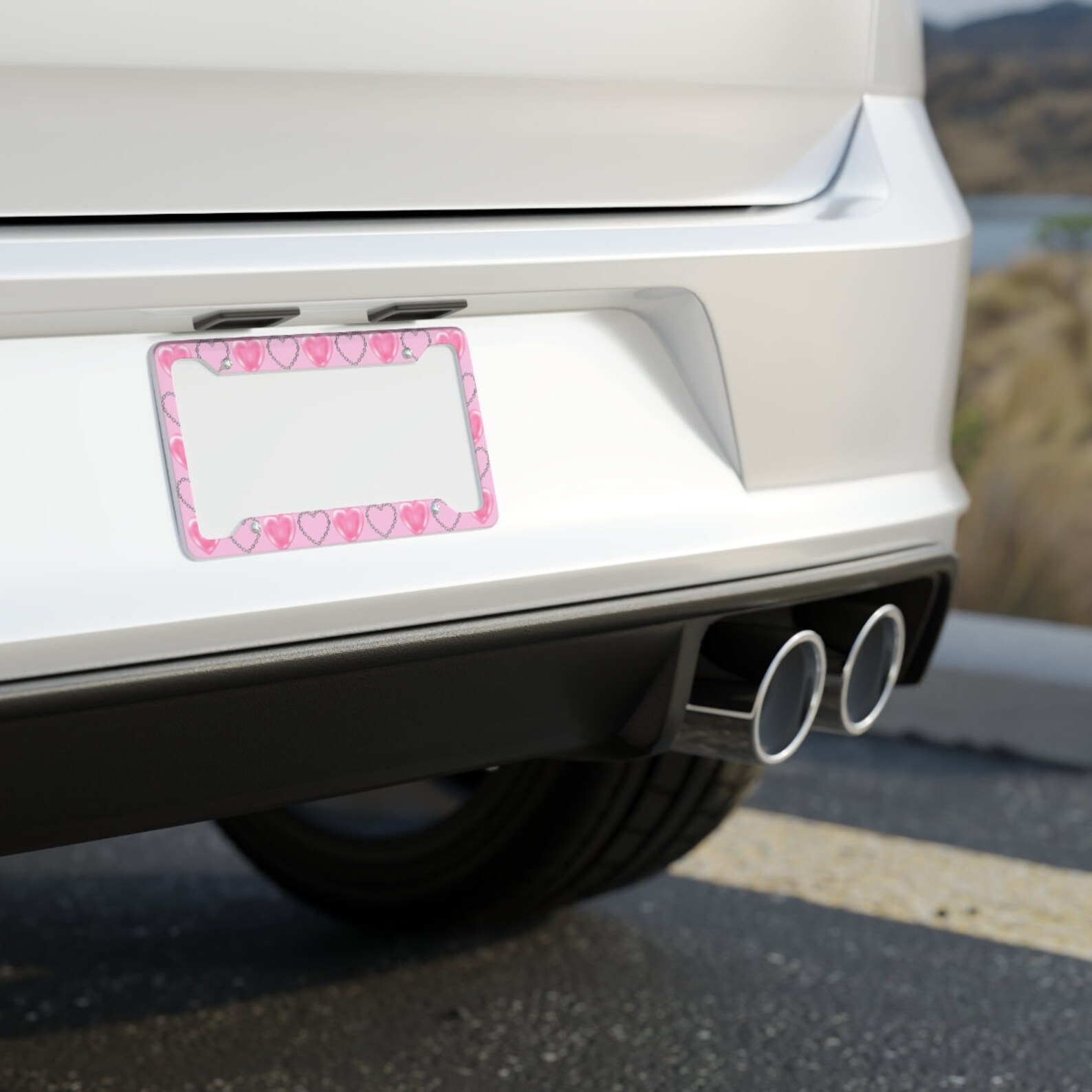 Pink Girly License Plate Frame, Kawaii Car Accessories - Etsy