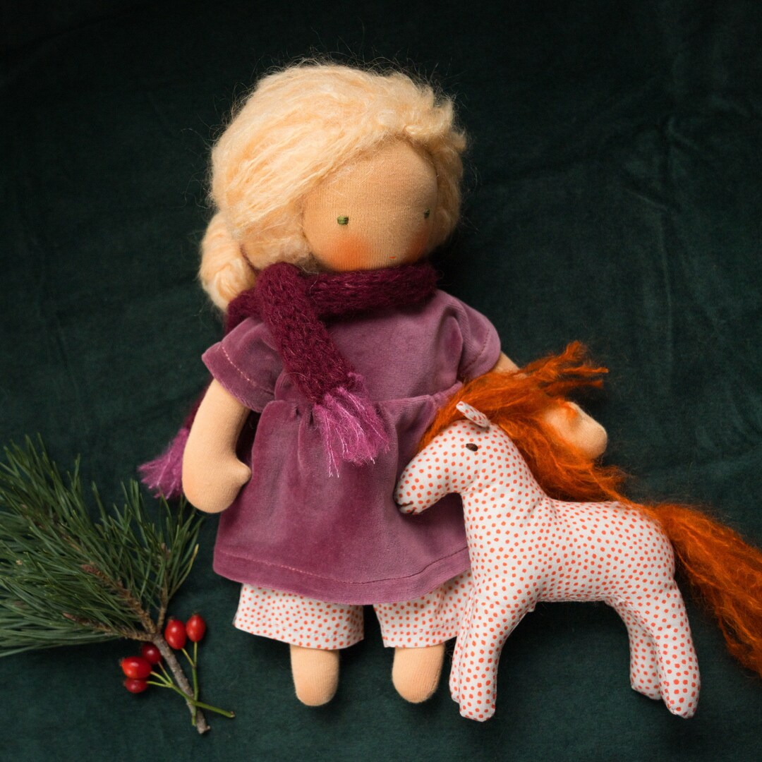 Set Stoffpuppe marla Und Märchenpferd tuli - Etsy