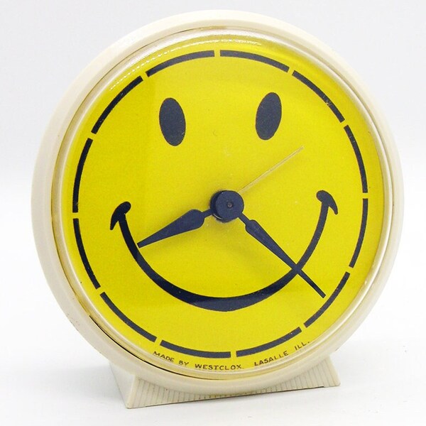 Smiley Face Clock - Etsy