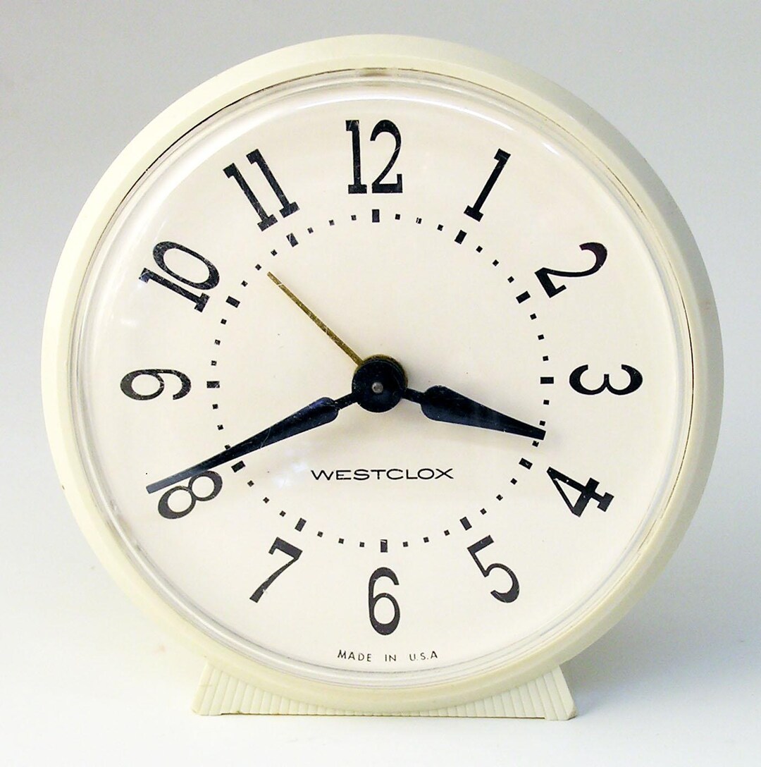 Restored 1967 bingo, Alarm Clock by Westclox Made in the USA - Etsy