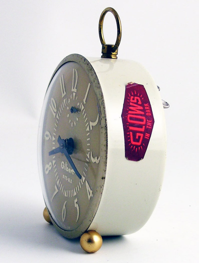 1960 "nite-glo" Alarm Clock by Gilbert Clock Company - Made in the USA ...