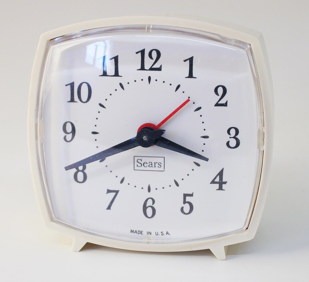 1972 Sears Alarm Clock, Made by Westclox, in the USA! - Etsy