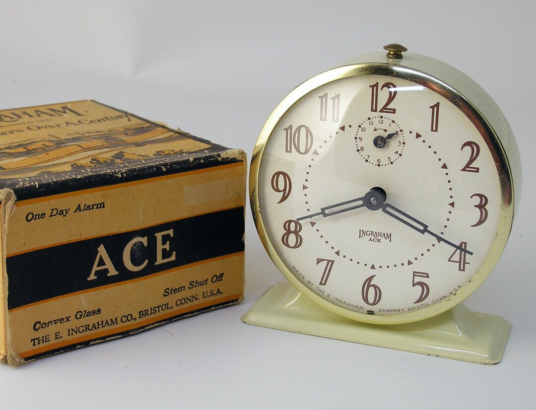 New-in-box 1950 "ace" Alarm Clock by Ingraham- Made in the USA! - Etsy