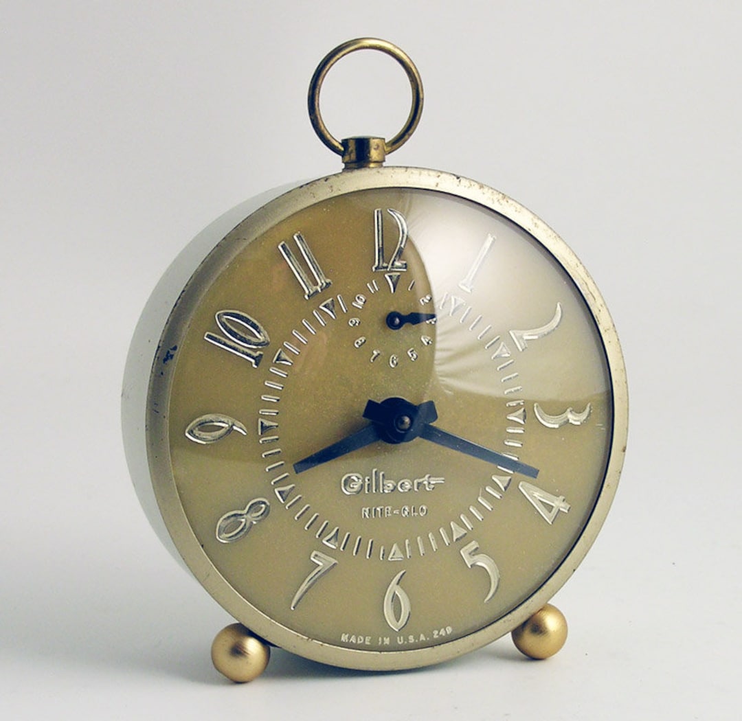 1960 "nite-glo" Alarm Clock by Gilbert Clock Company - Made in the USA ...