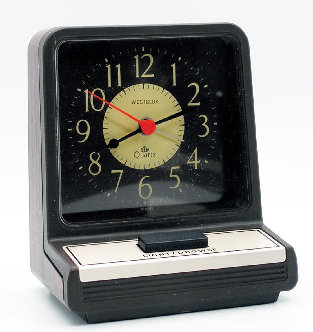 1980s Westclox "celebrity" Quartz Alarm Clock - Etsy