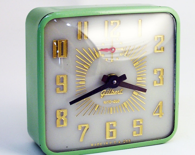 1963 "nite-glo" Alarm Clock by Gilbert Clock Company - Made in the USA ...