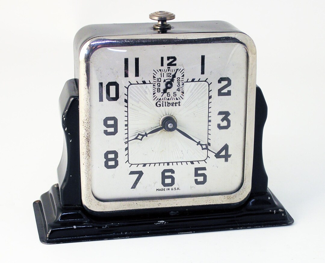 Restored 1937 Gilbert Art Deco Alarm Clock, Made in the USA!! - Etsy