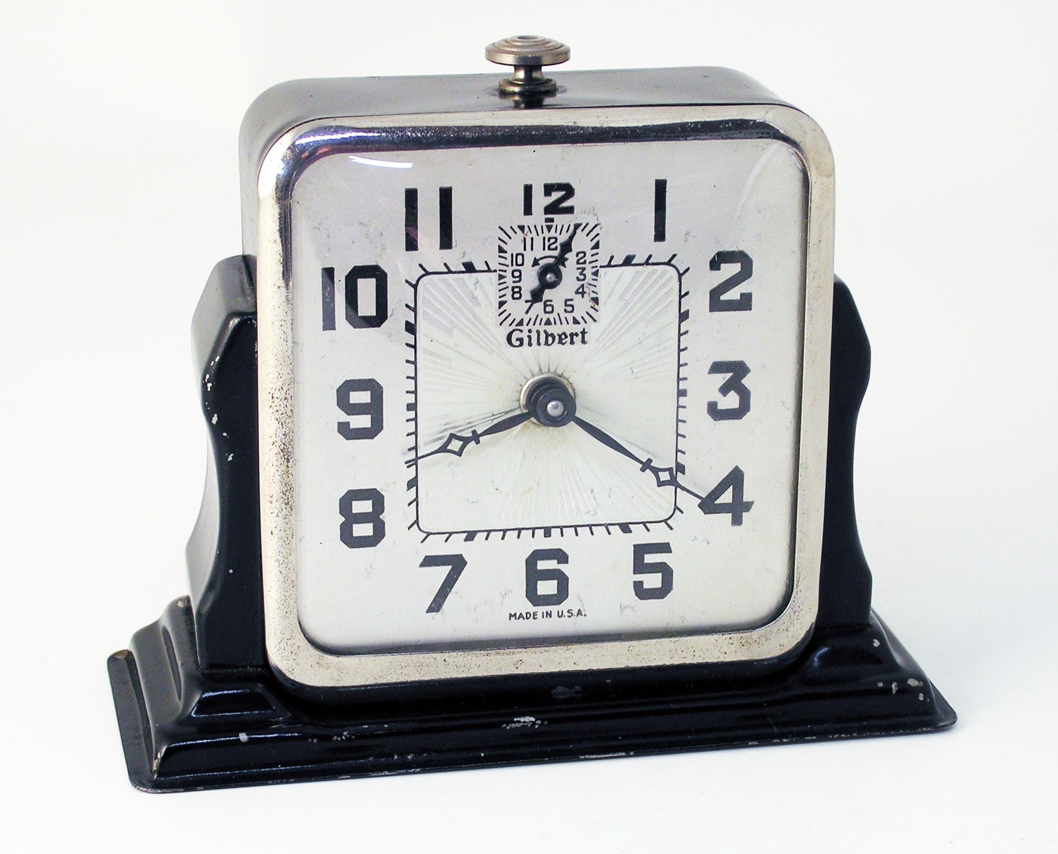 Restored 1937 Gilbert Art Deco Alarm Clock, Made in the USA!! - Etsy