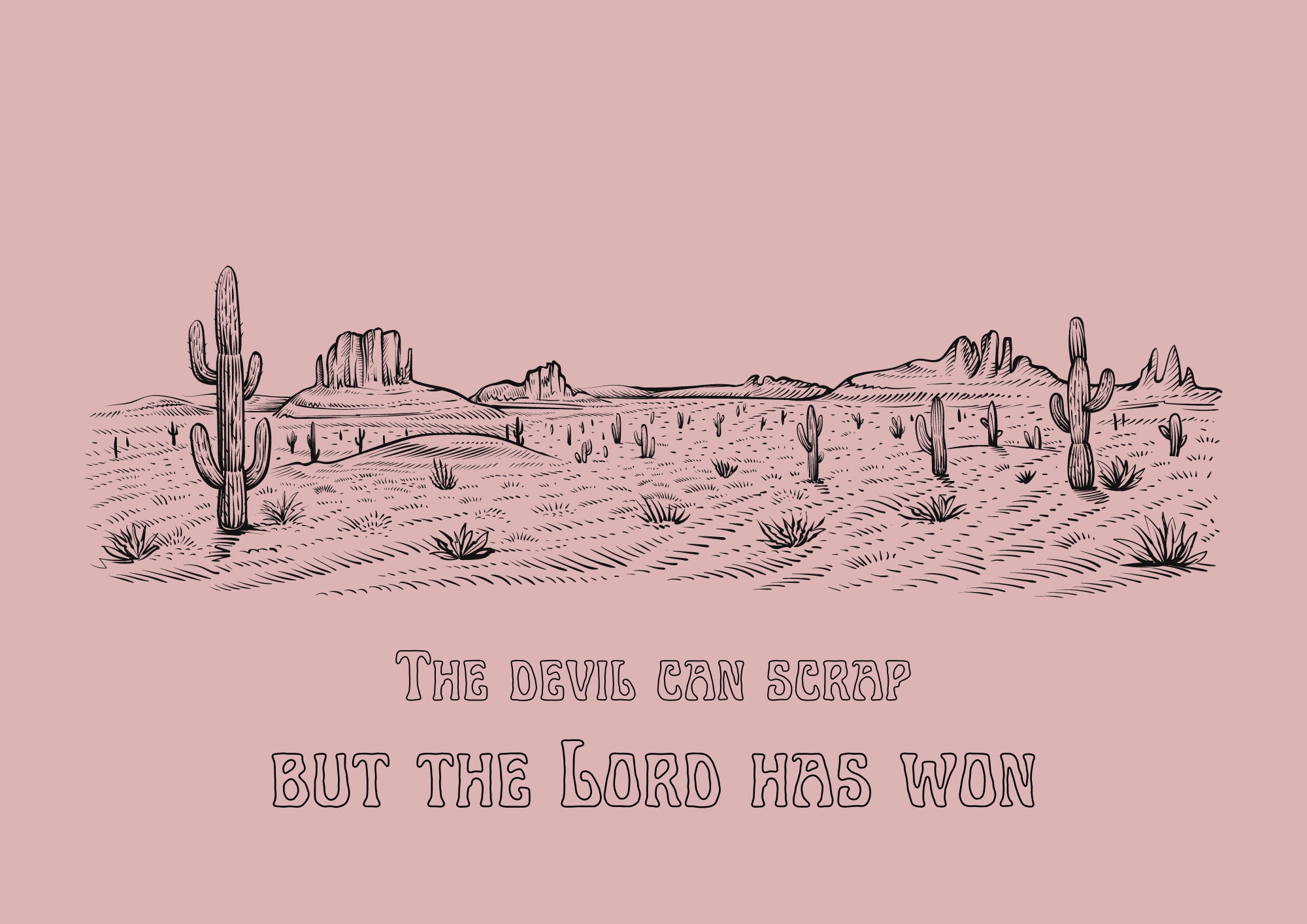 The Devil Can Scrap but the Lord Has Won - Etsy
