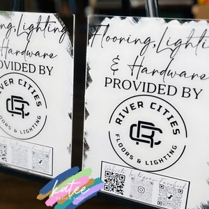 Laser Cut QR Code Acrylic Painted Signs - Etsy