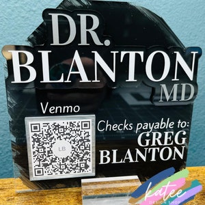 Laser Cut QR Code Acrylic Painted Signs - Etsy