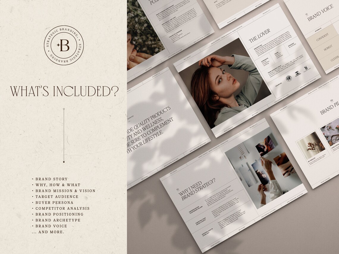 Essential Brand Strategy Template for Designers (INDESIGN) - Etsy