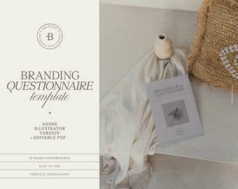 Branding Questionnaire | Brand Design Brief Template | for Designer ...