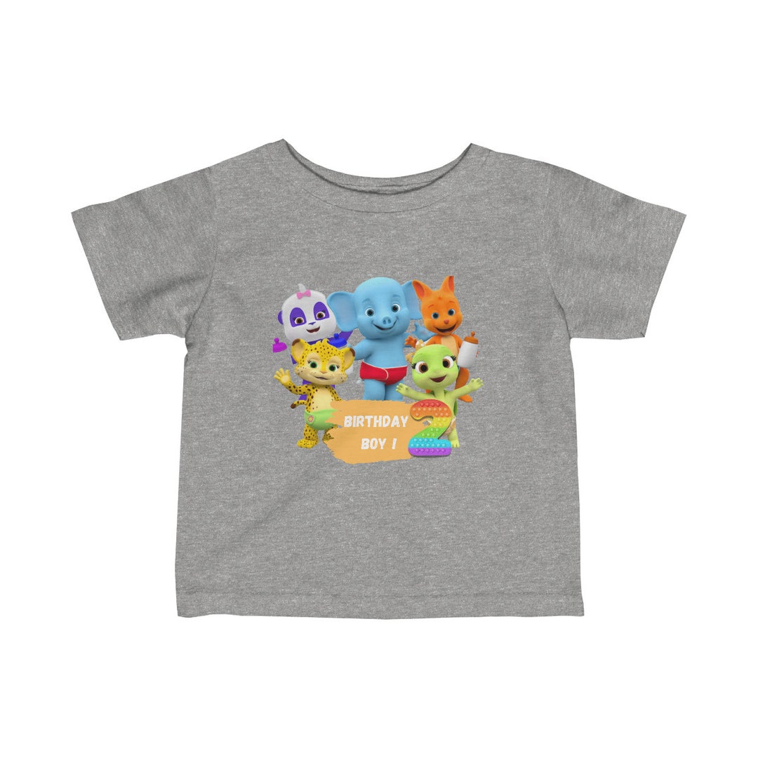 Custom Word Party Birthday Boy Short-sleeved Shirt, Word Party ...