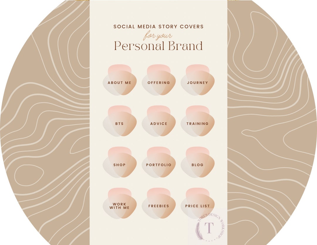 12 Tan Instagram Highlight Icons, Instagram Icons, 12 Instagram Story ...