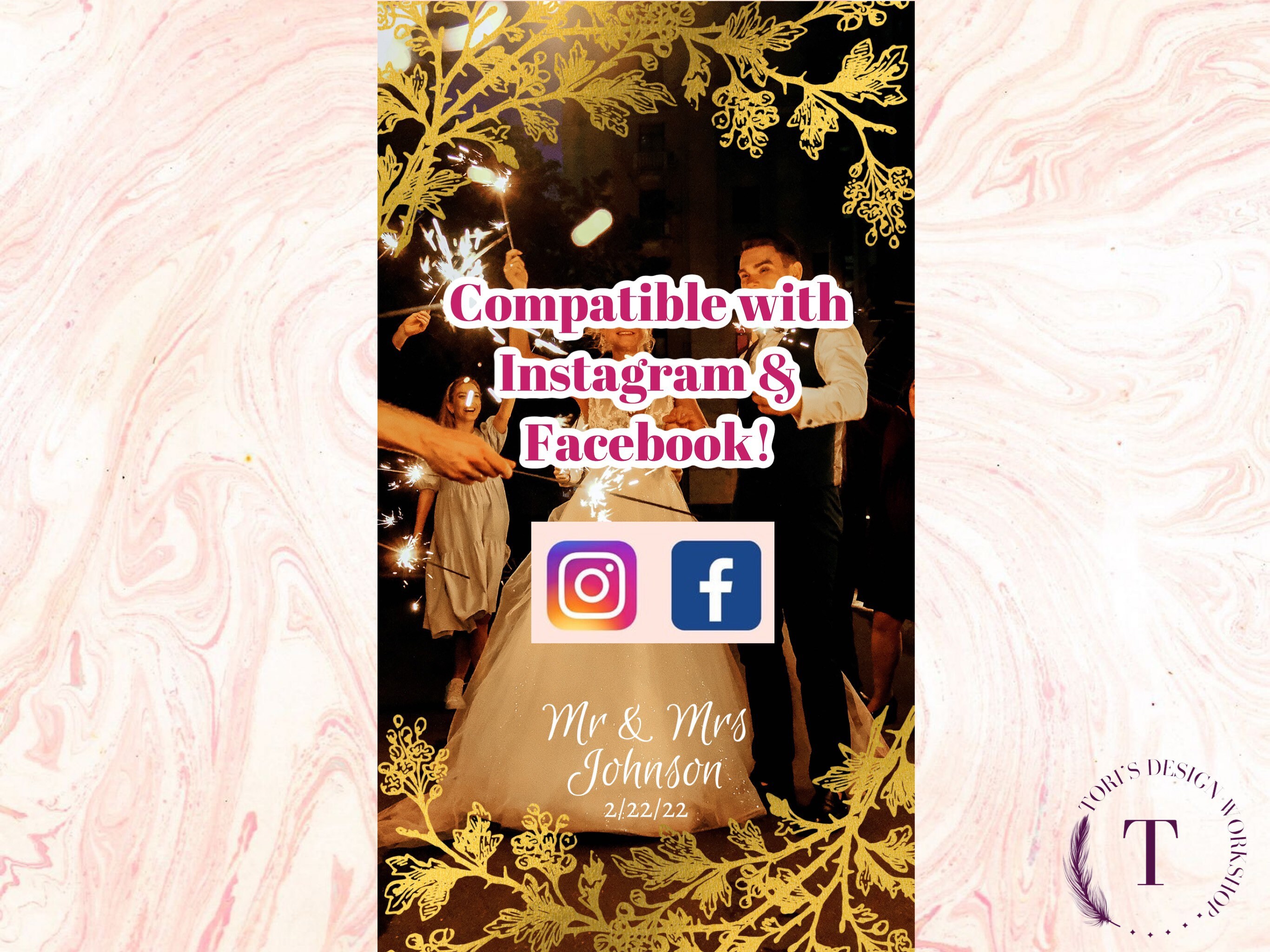Custom Wedding Instagram Filter, Wedding Instagram Effect, Custom ...