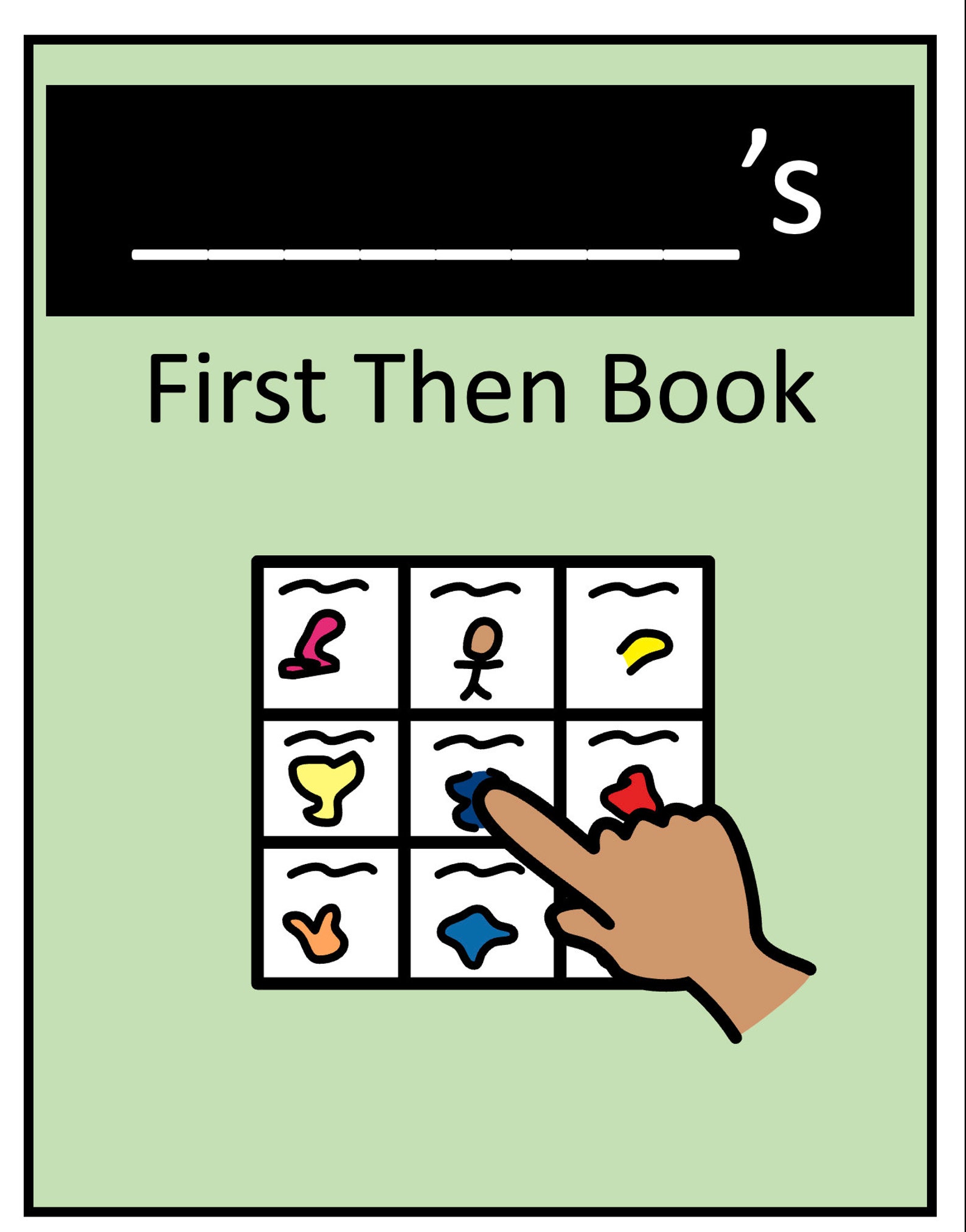 First Then Chart and Daily Schedule=autism-special Needs-preschooler - Etsy