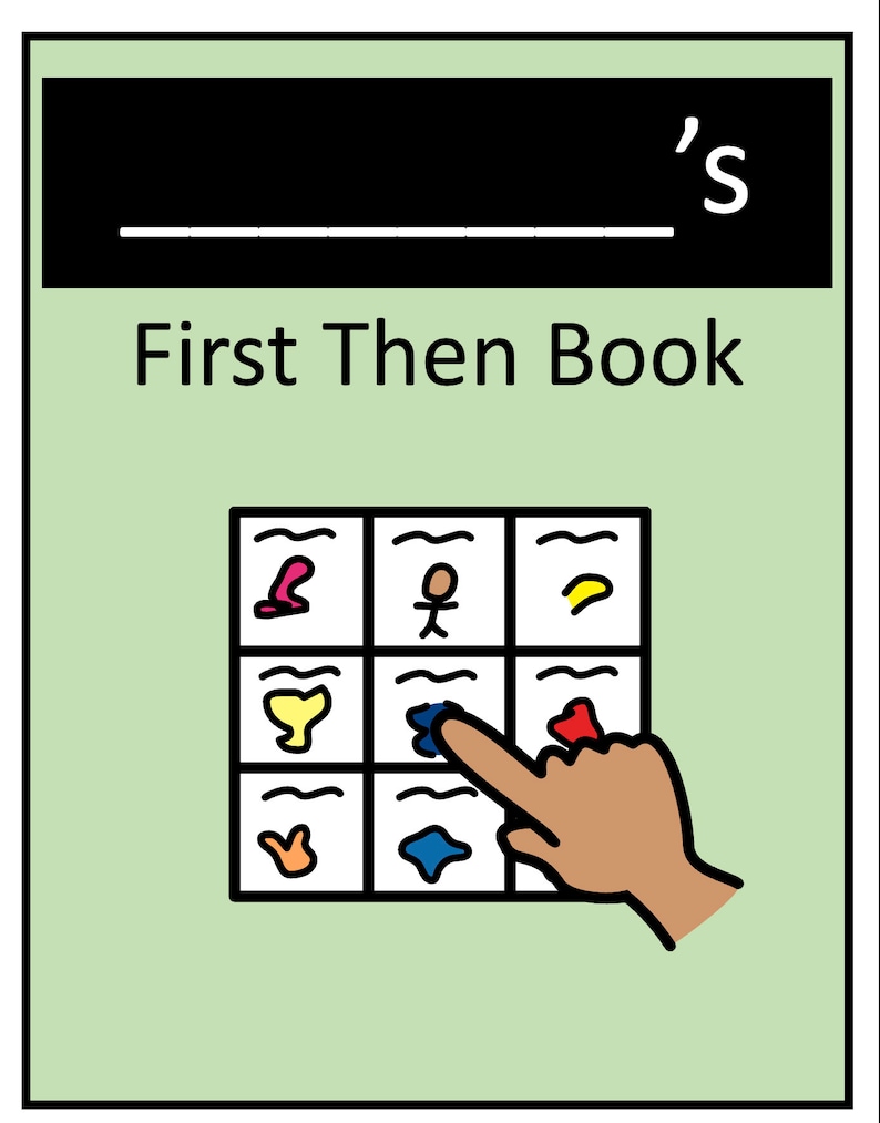 First Then Chart and Daily Schedule=autism-special Needs-preschooler - Etsy