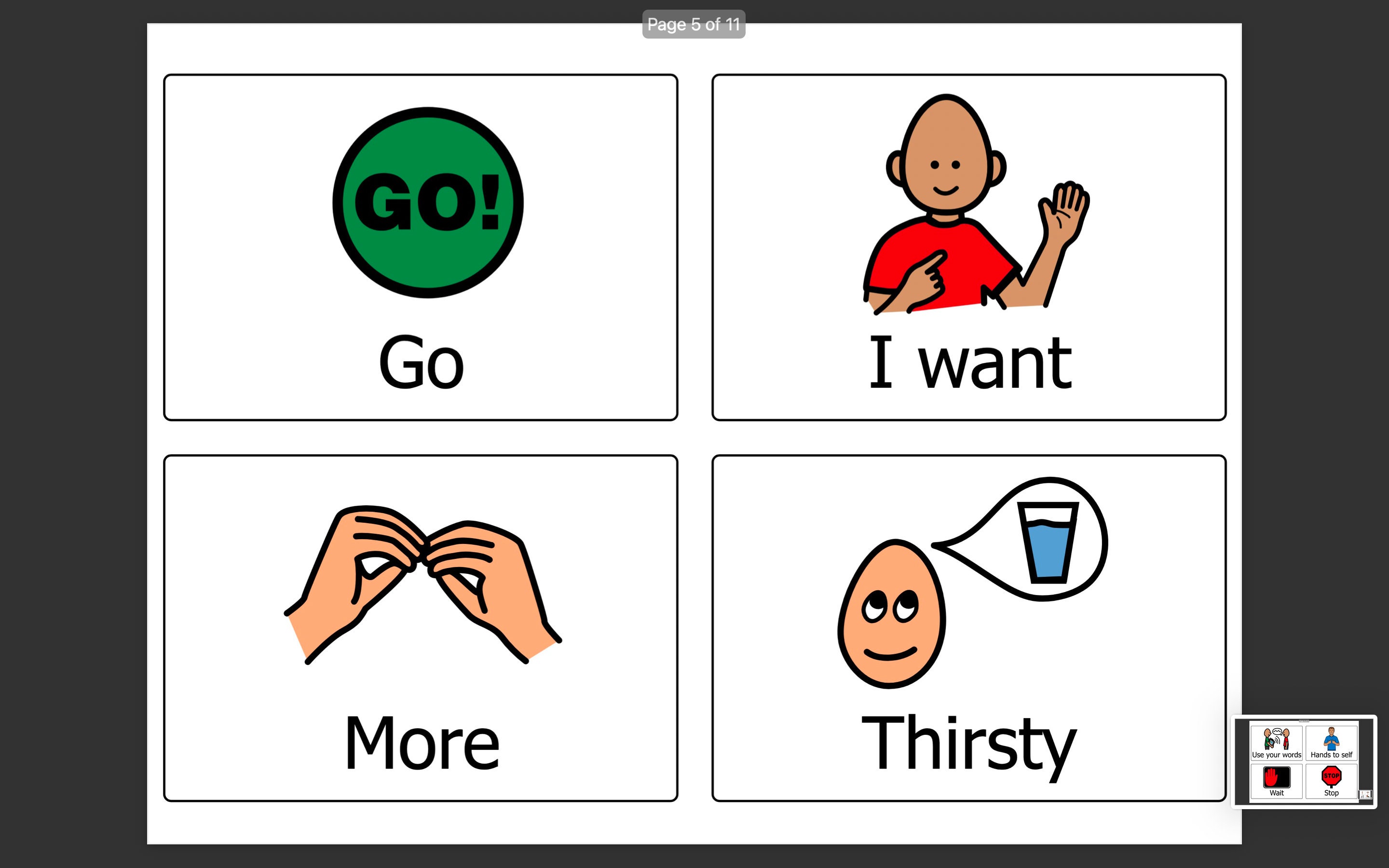 Communication Cards for a Keyring- Autism-special Needs-toddler - Etsy