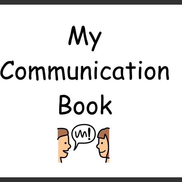 Autism Communication Book - Etsy