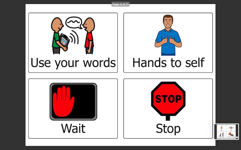 Communication Cards for a Keyring- Autism-special Needs-toddler - Etsy