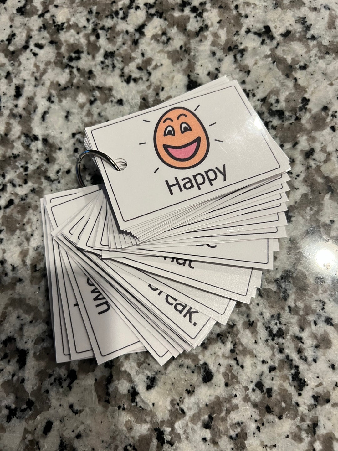 Communication Cards on Keyring=autism-special Needs-preschooler - Etsy