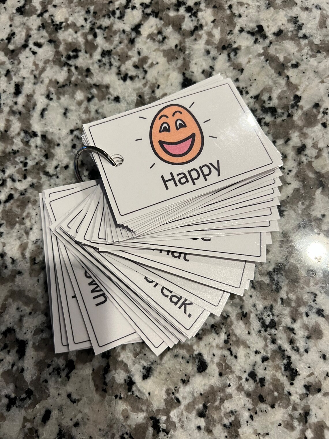 Communication Cards on Keyring=autism-special Needs-preschooler - Etsy