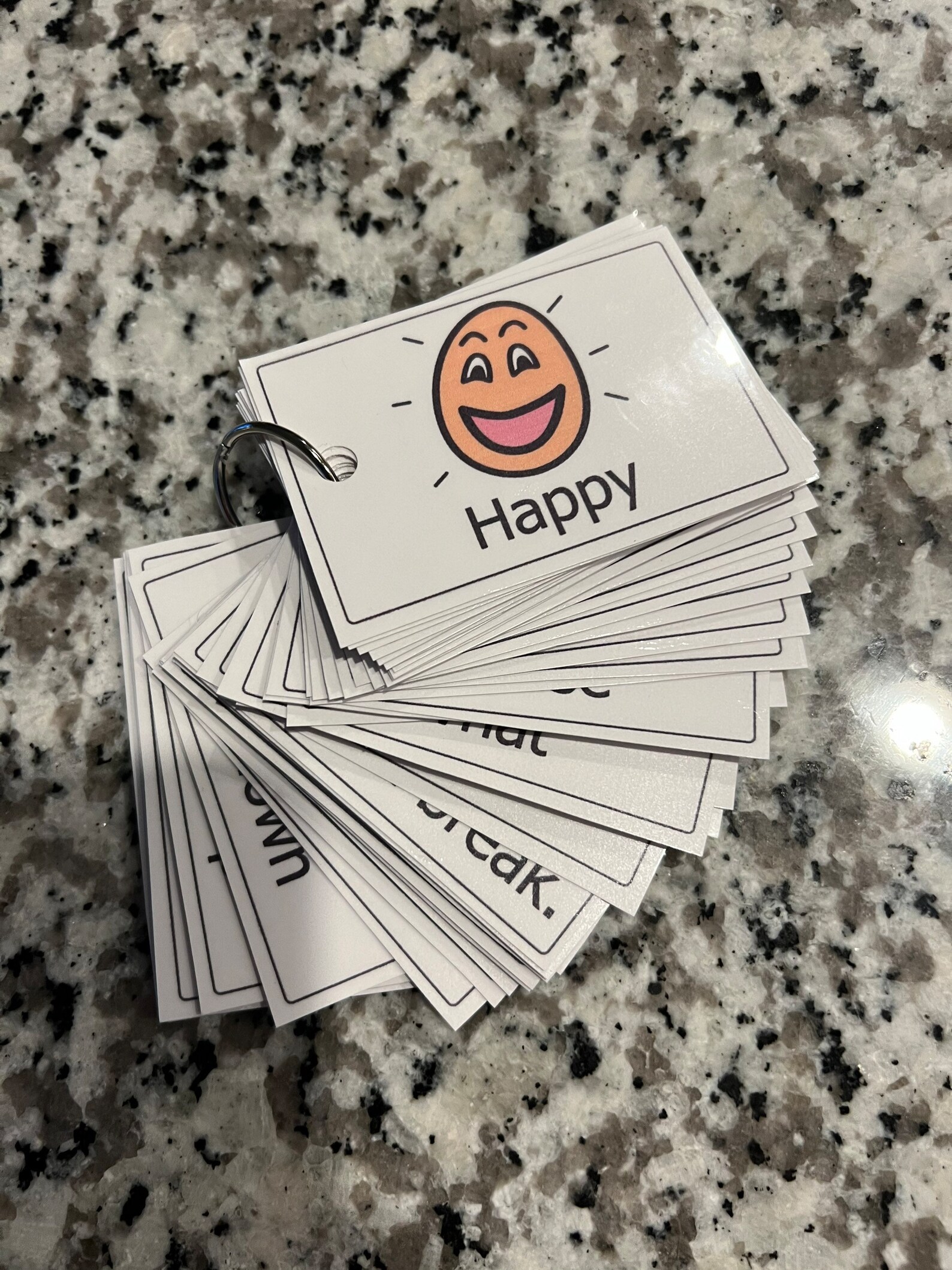 Communication Cards on Keyring=autism-special Needs-preschooler - Etsy