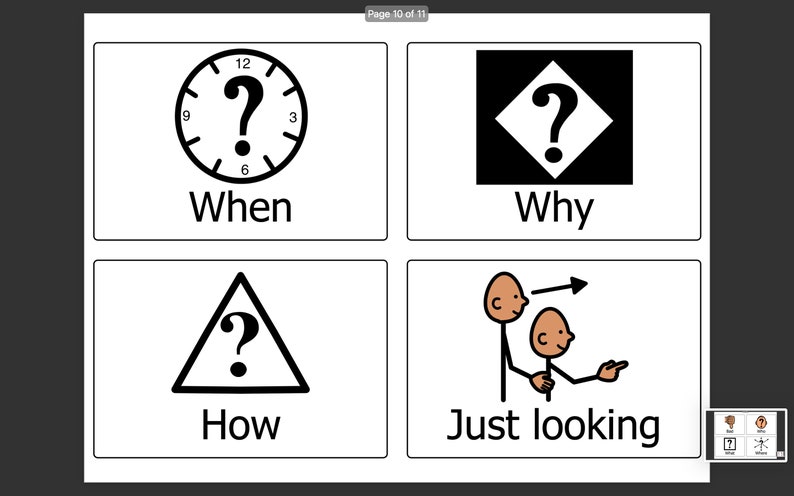 Communication Cards for a Keyring- Autism-special Needs-toddler - Etsy