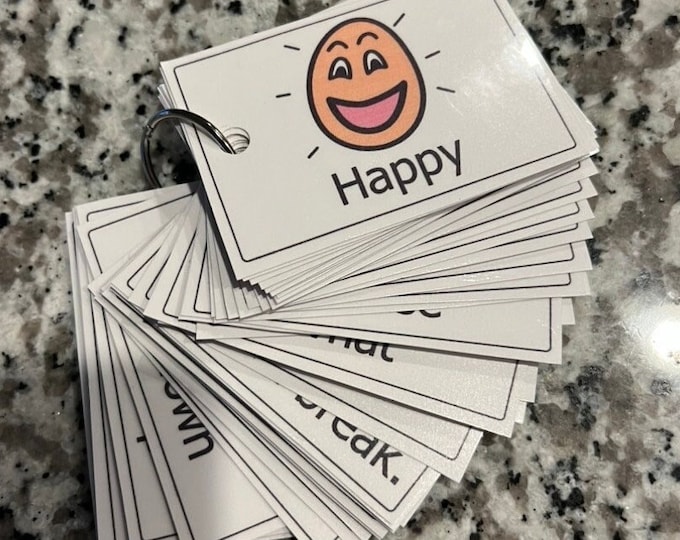Communication Cards for a Keyring- Autism-special Needs-toddler - Etsy