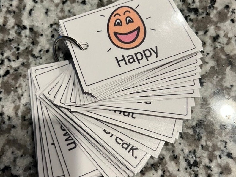 Communication Cards for a Keyring- Autism-special Needs-toddler - Etsy