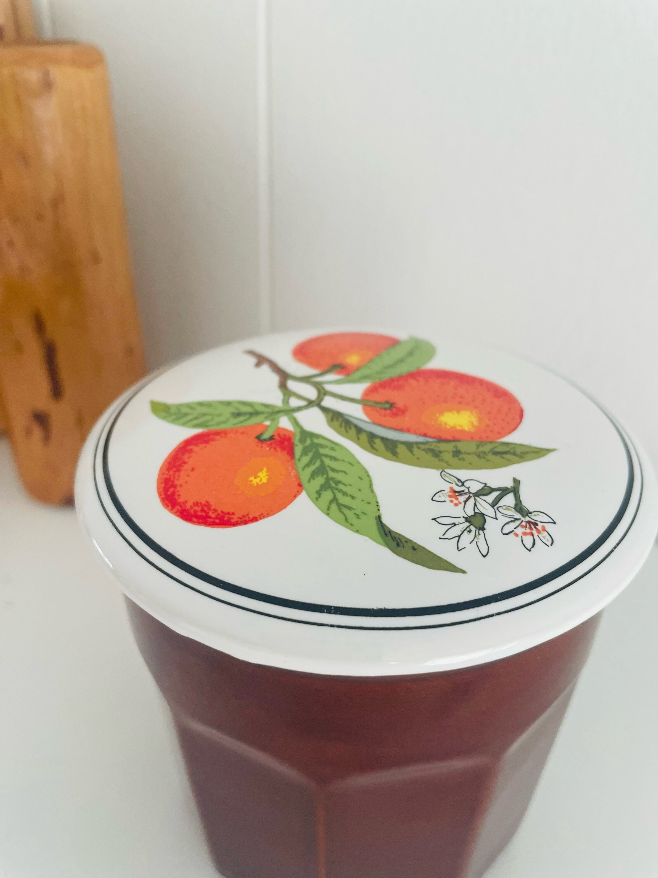 Vintage Gailstyn Sutton Celementine Porceline Ceramic 12 Ounce Jam Jar ...