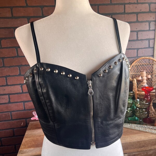 Leather Bustier - Etsy