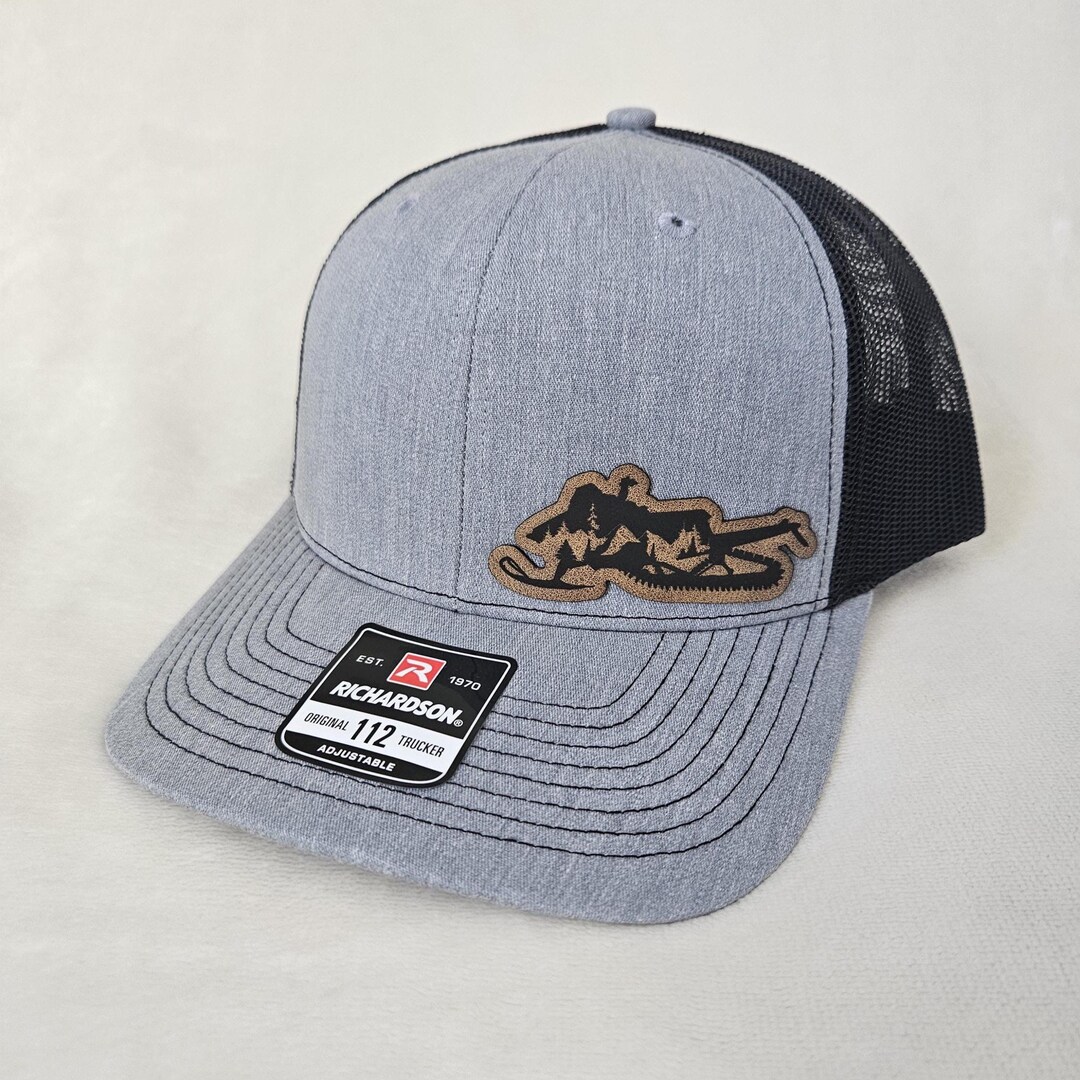 Snowmobile Leather Patch Richardson 112 Trucker Hat, Adult Size - Etsy