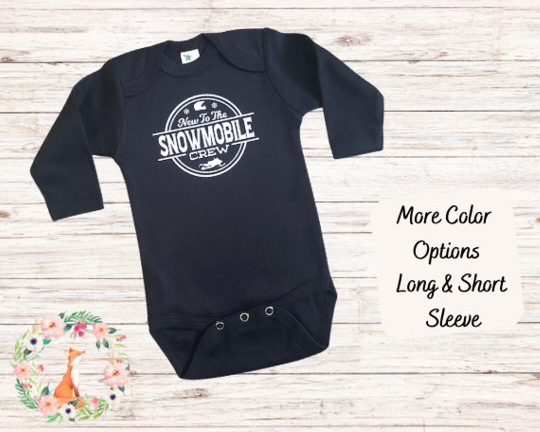 New to the Snowmobile Crew Baby Bodysuit, Snowmobile Baby Boy ...