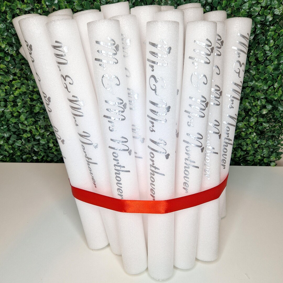 Personalised Foam Glow Sticks, LED Foam Glow Sticks, Party Accesories ...