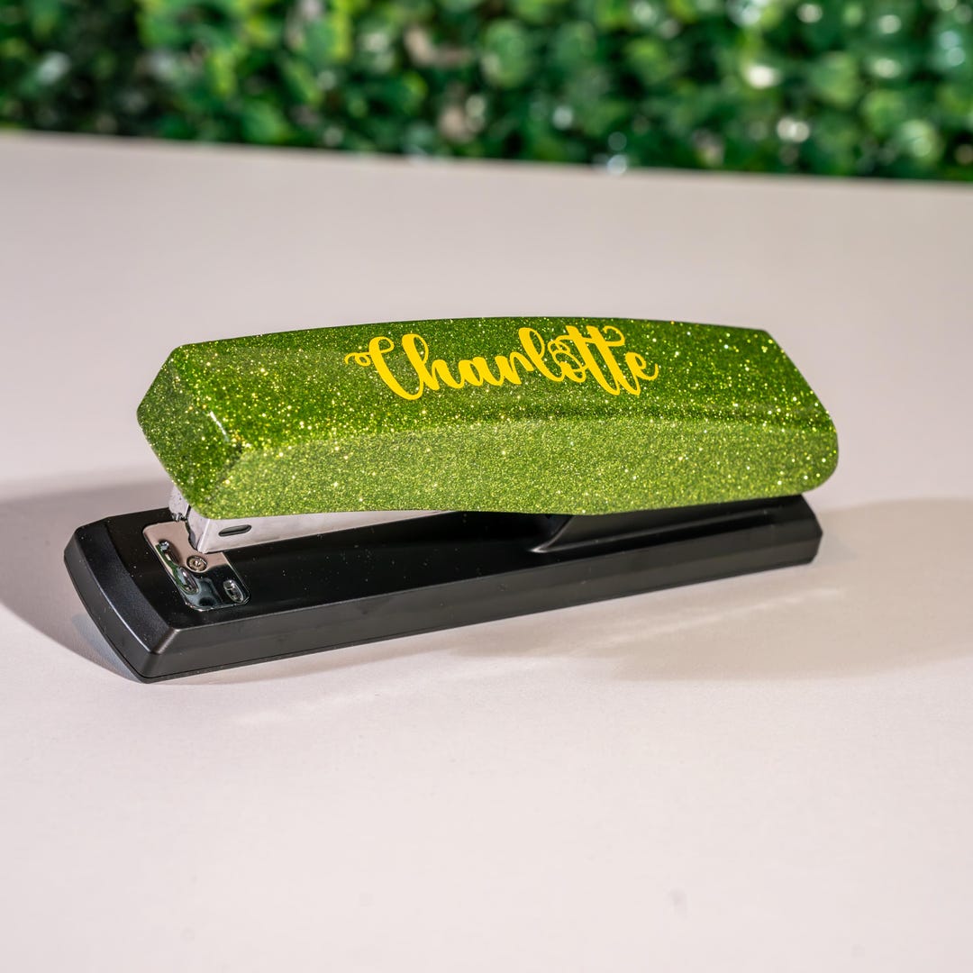 Personalised Glitter Stapler: Office Decor for Women, New Job Gift - Etsy